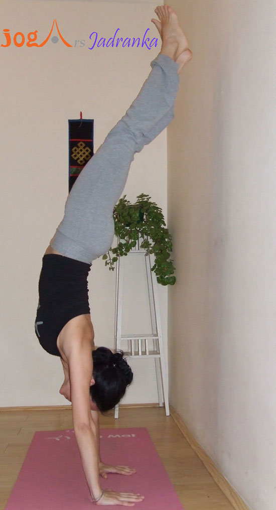 Joga položaj: STOJ NA RUKAMA (Ado Muka Vrkšasana) - Joga vežbe - asane ...